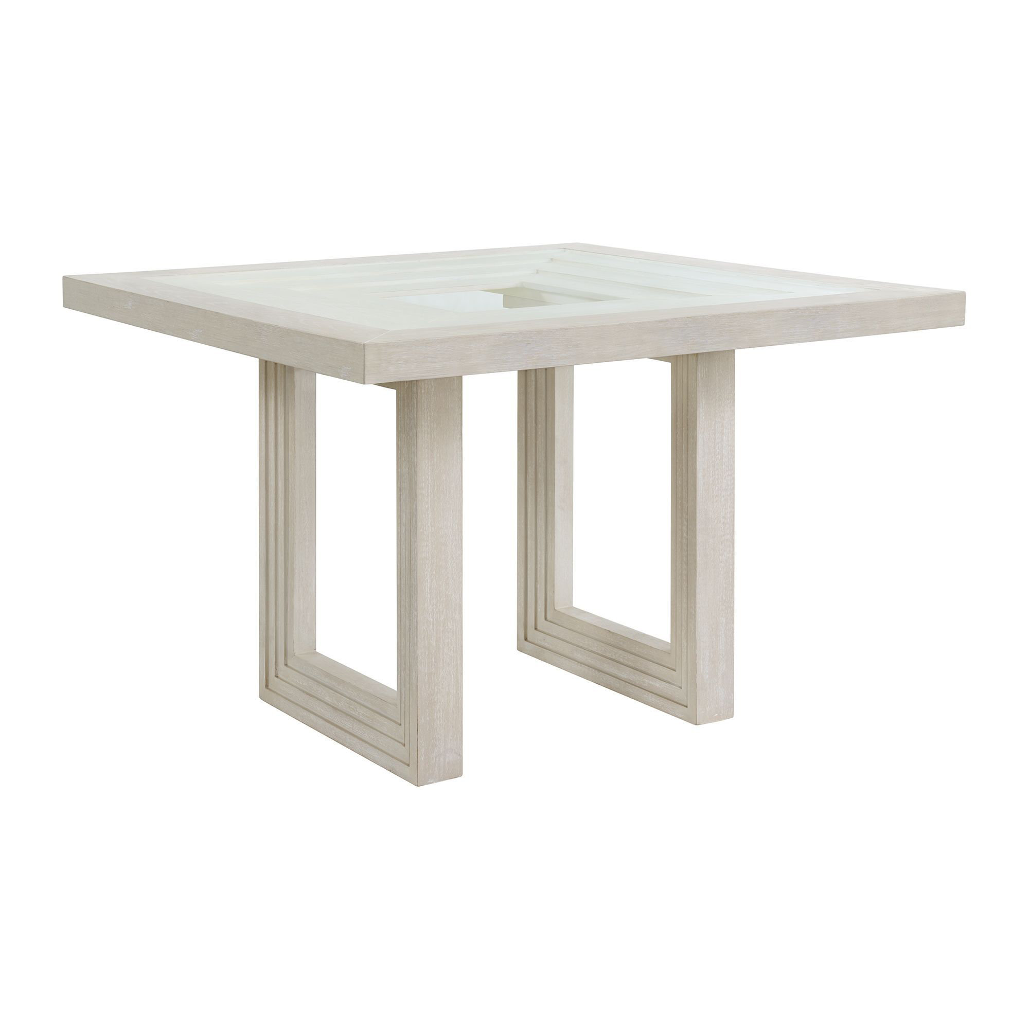 Latitude Run® Randell Square Counter Table in Antique White - Wayfair ...