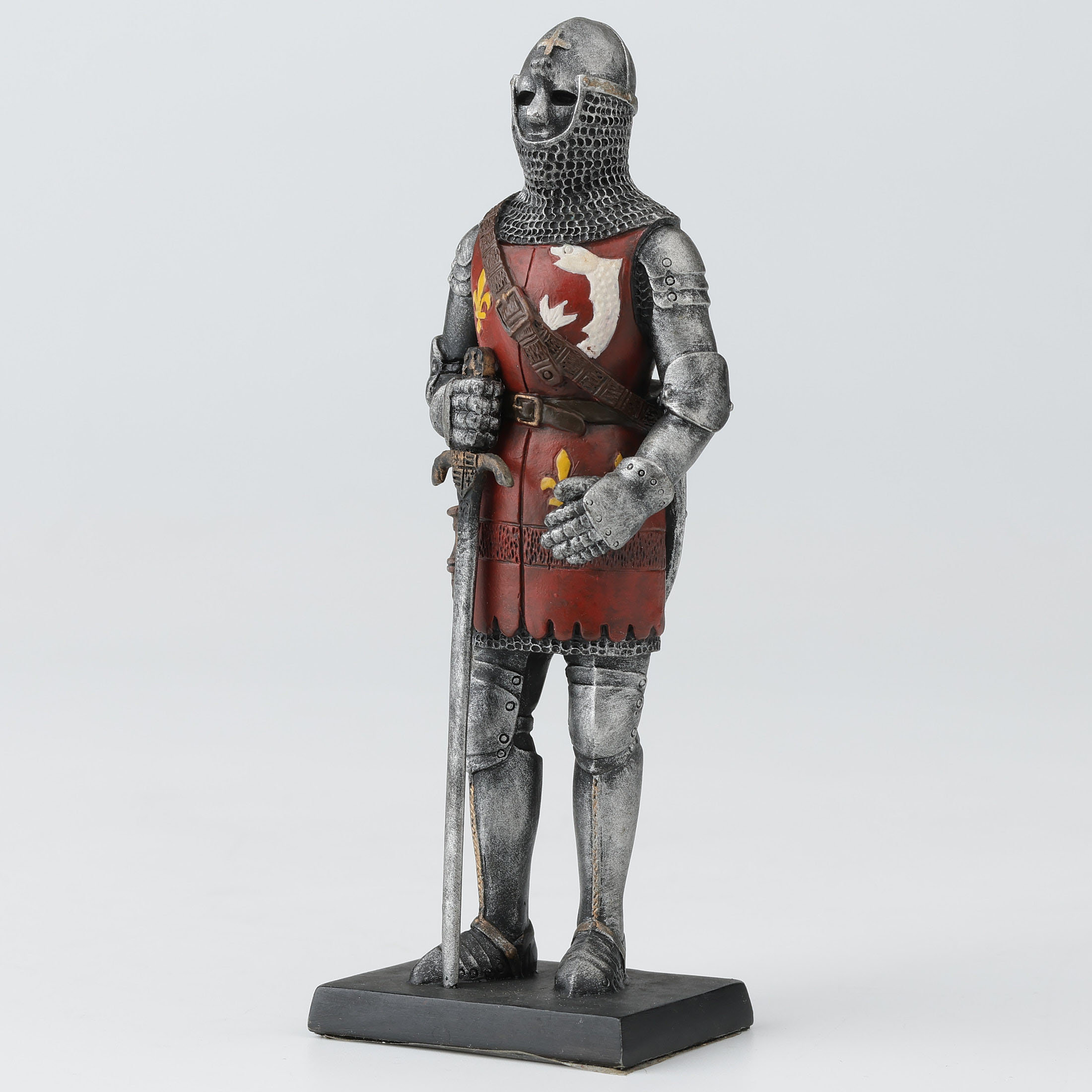Winston Porter 5.12 inches H Multicolor Armored Knight With Chainmail ...