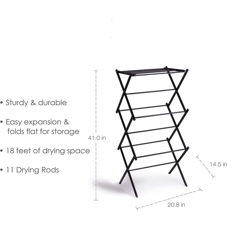 Rebrilliant Steel Foldable Accordion Drying Rack - Wayfair Canada