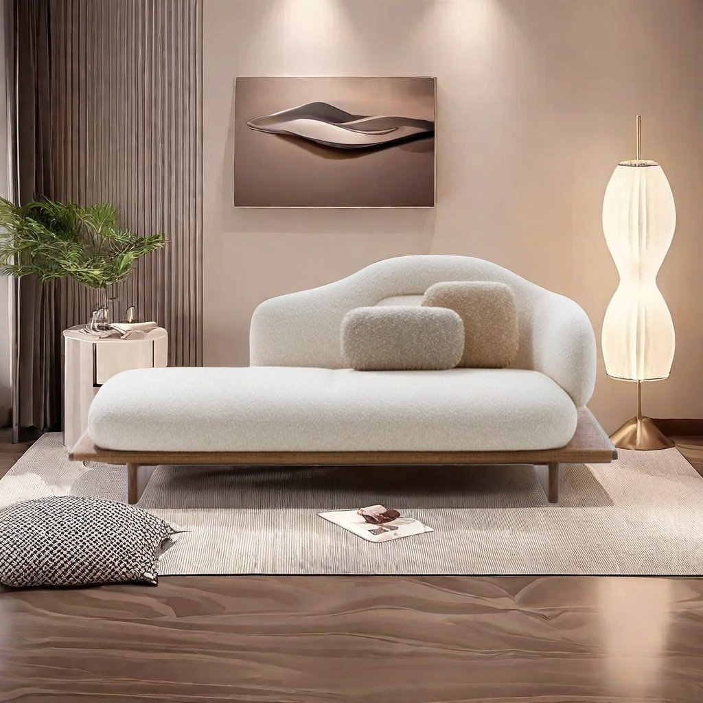 HarmonyFurns Comfortable High-Density Foam Chaise | Wayfair