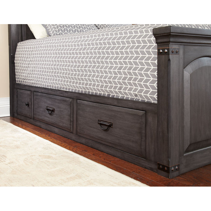 Gracie Oaks Madeley Solid Wood Platform Storage Bed | Wayfair