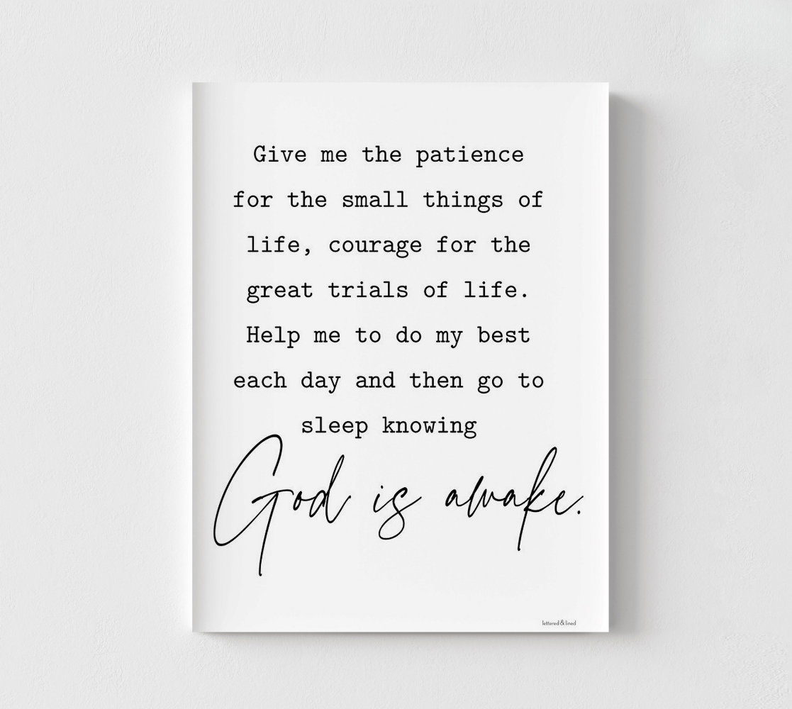 WeFrameArt God Is Awake, Voltaire Quote Poster Print, Framed Voltaire ...