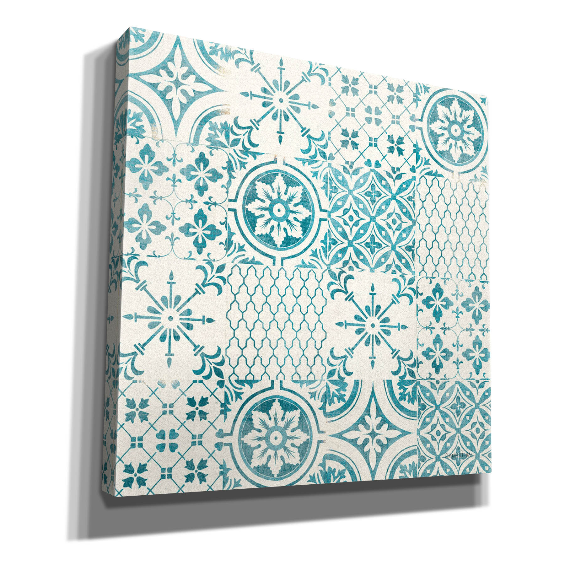 Bungalow Rose 'Shell Tiles Pattern 2' by Danhui Nai Canvas Wall Art ...