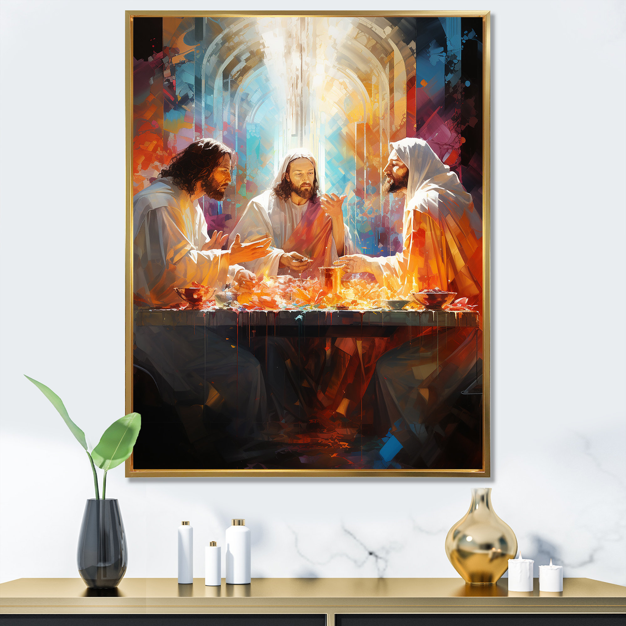 Design Art Before The Last Supper Religious Popart - Christianity ...