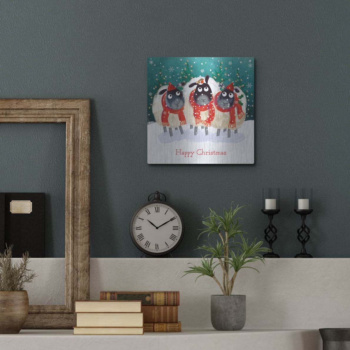 The Holiday Aisle® 'Happy Sheep Trio' by Elle Media Group Ltd Metal ...