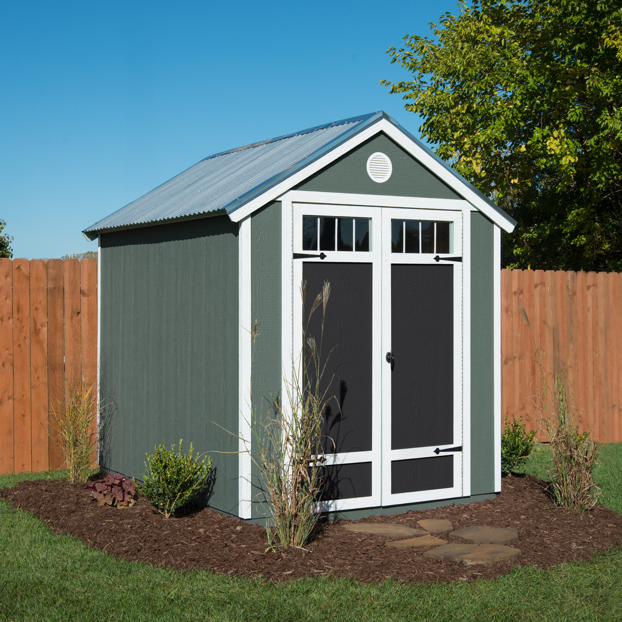 Handy Home Garden 6 ft. W x 8 ft. D Wood Storage Shed & Reviews | Wayfair