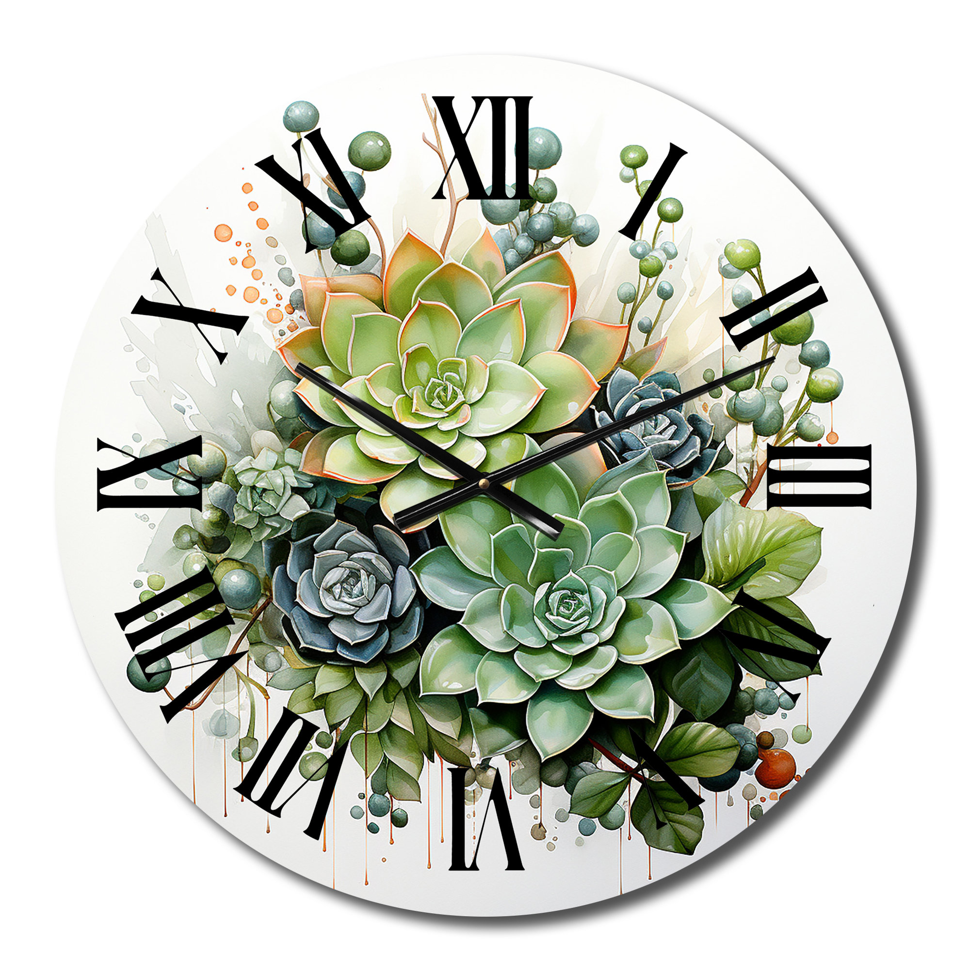 East Urban Home Green Succulents Flowers Serene Succulents VII - Floral ...