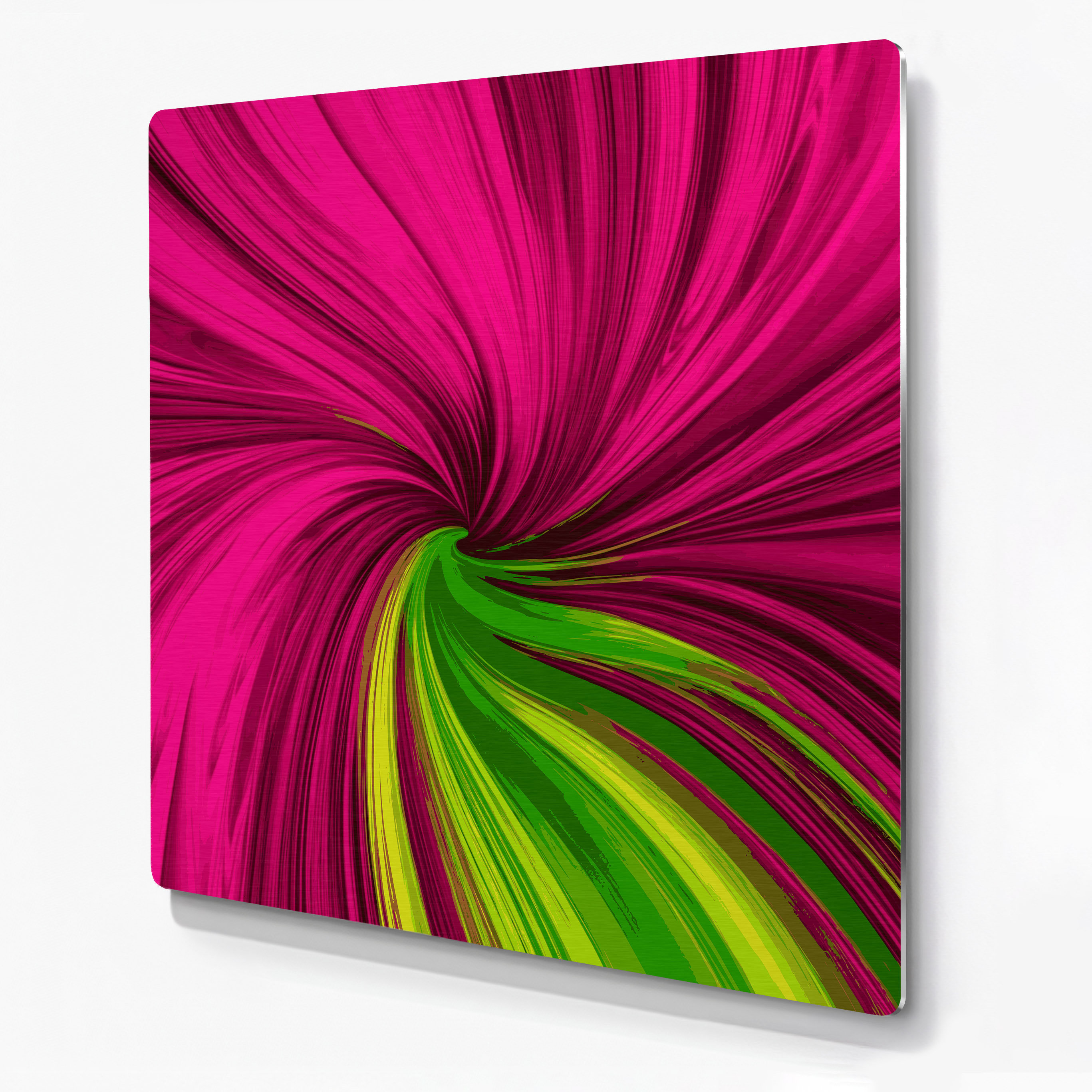 Ivy Bronx Gradient Abstract 83 Red Metal Wall Art | Wayfair
