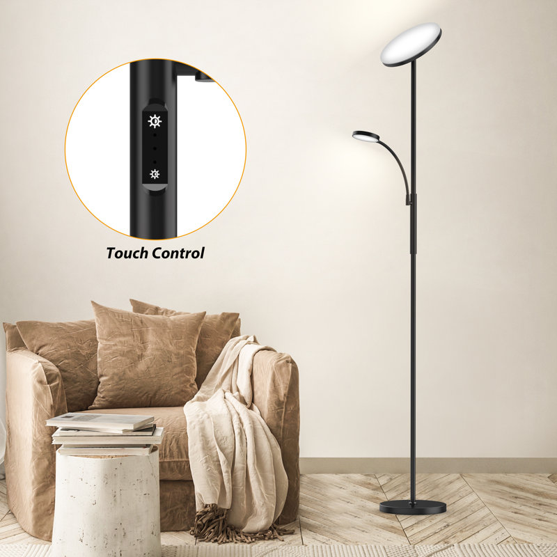 Wrought Studio™ Gaillac 68.9 LED Floor Lamp with Remote Control ...
