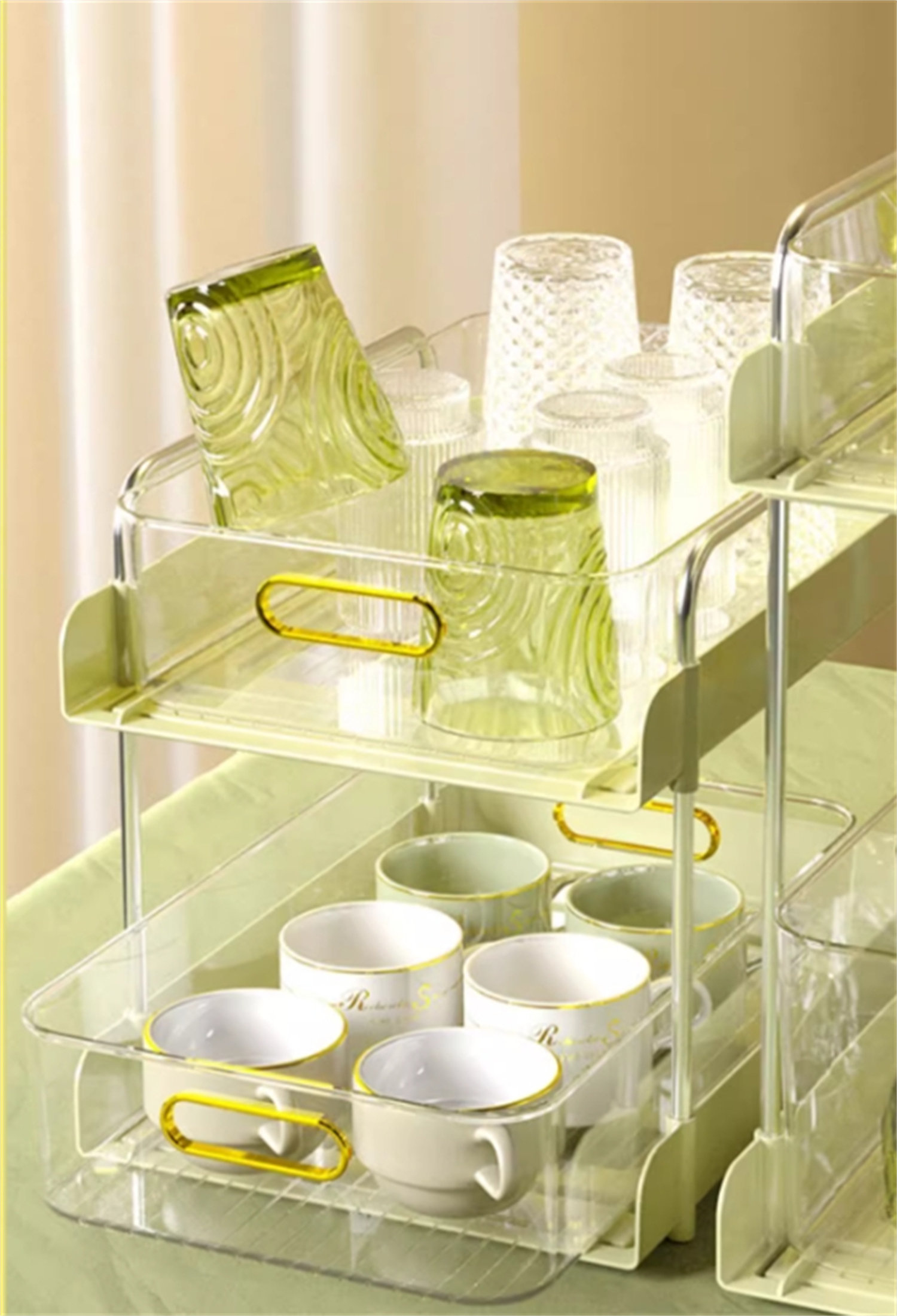 Everly Quinn Cup Storage Organizer Rack | Wayfair