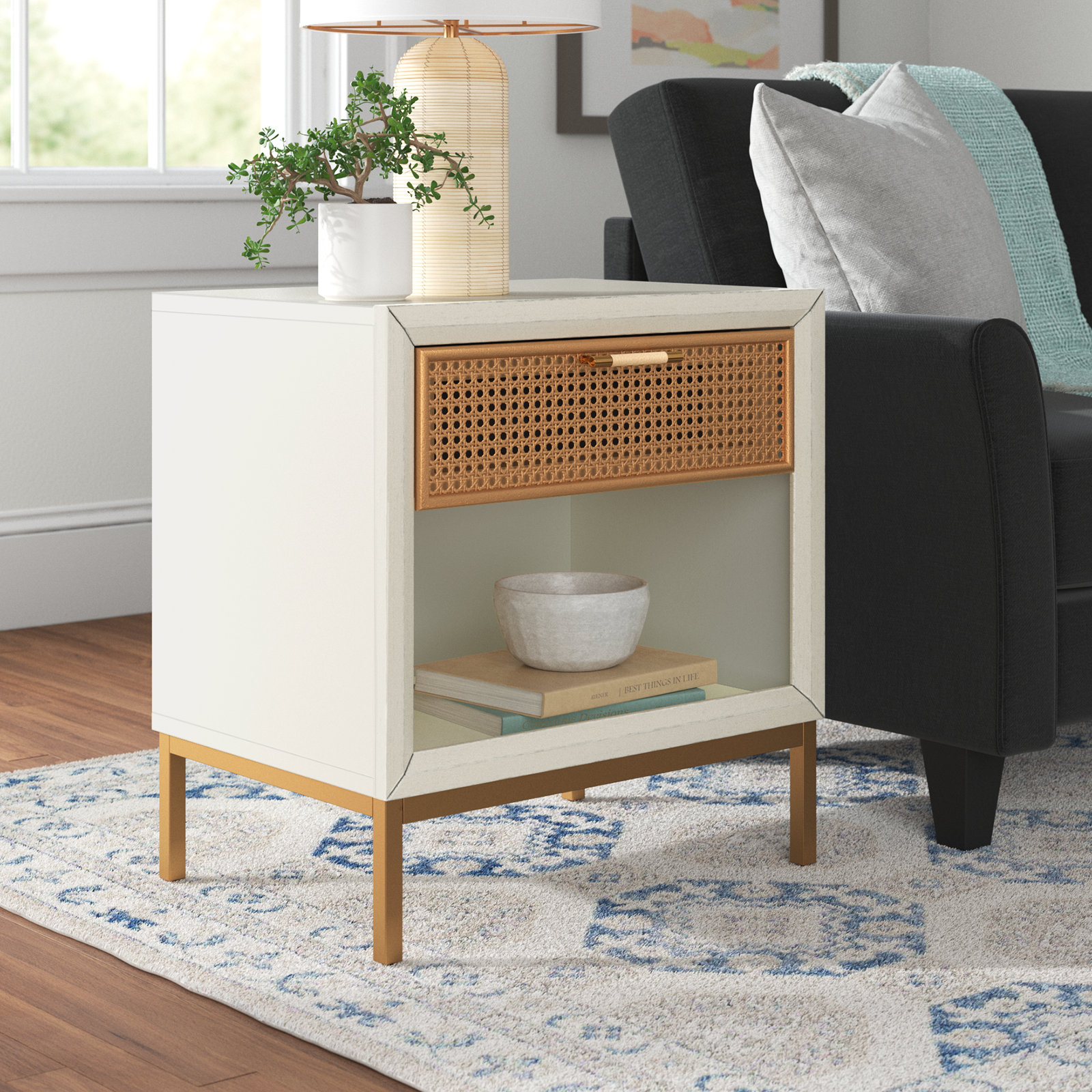 Wade Logan® Celiana End Table with Storage & Reviews | Wayfair
