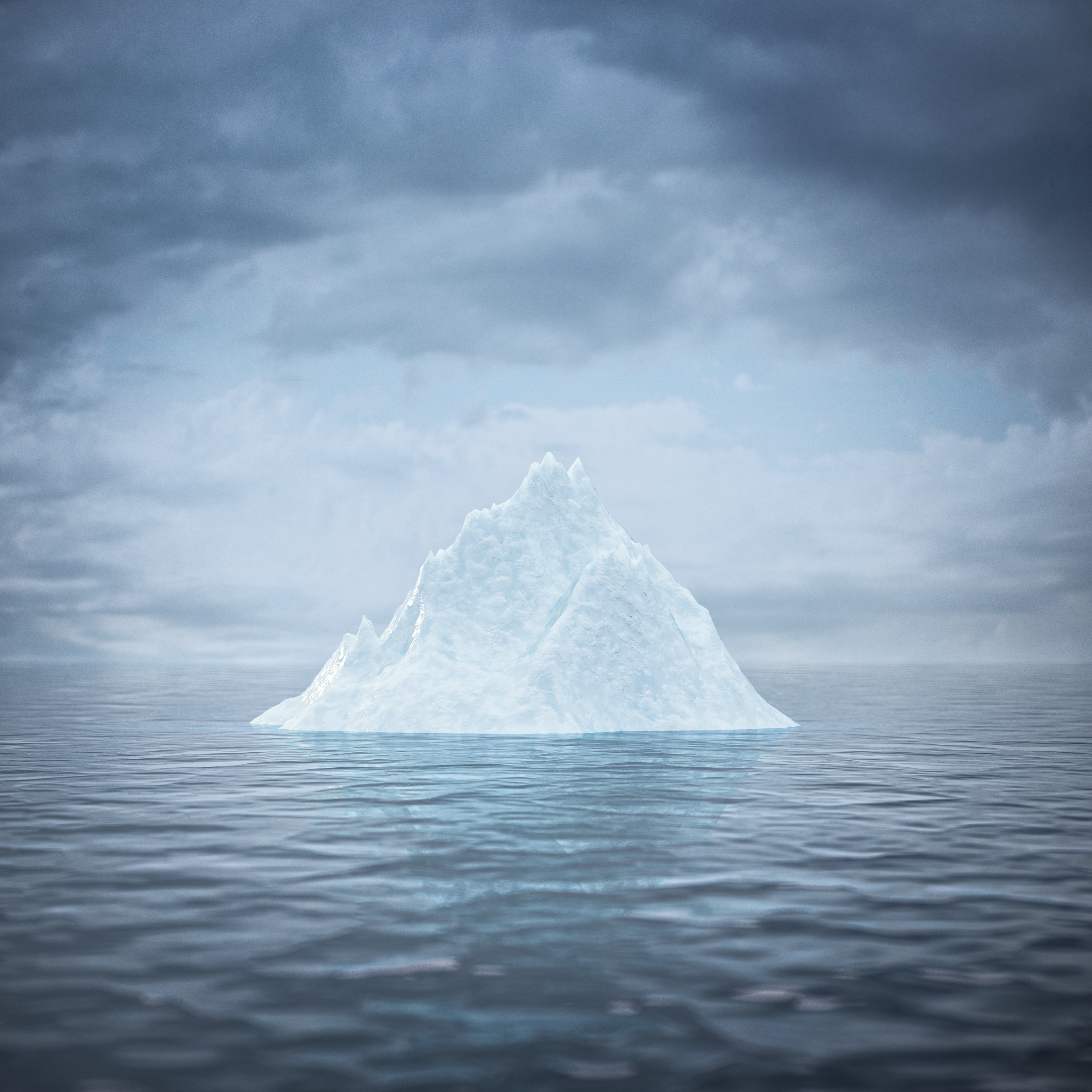 Highland Dunes A Single Iceberg in The Middle of The Ocean by Nurulanga ...