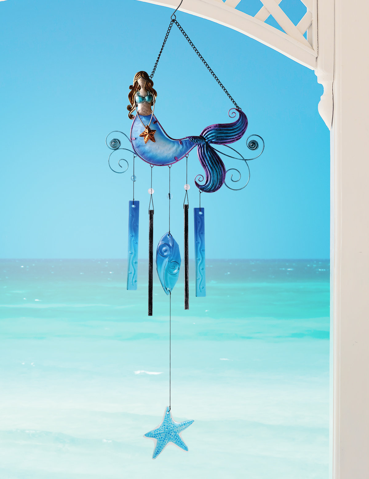 Highland Dunes Lebow Mermaid Wind Chime & Reviews | Wayfair