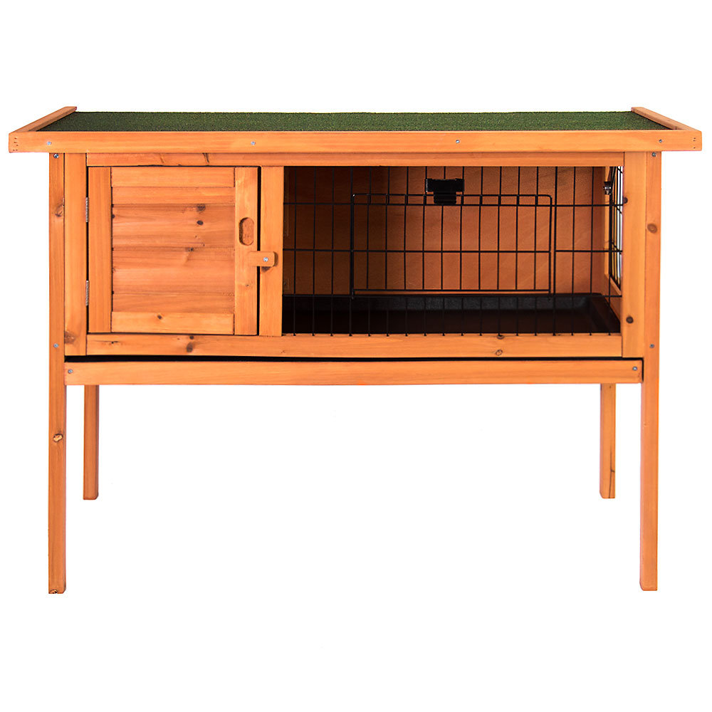 Archie & Oscar Vida Wooden Raised Pet Hutch Guinea Pig Cage Run with ...