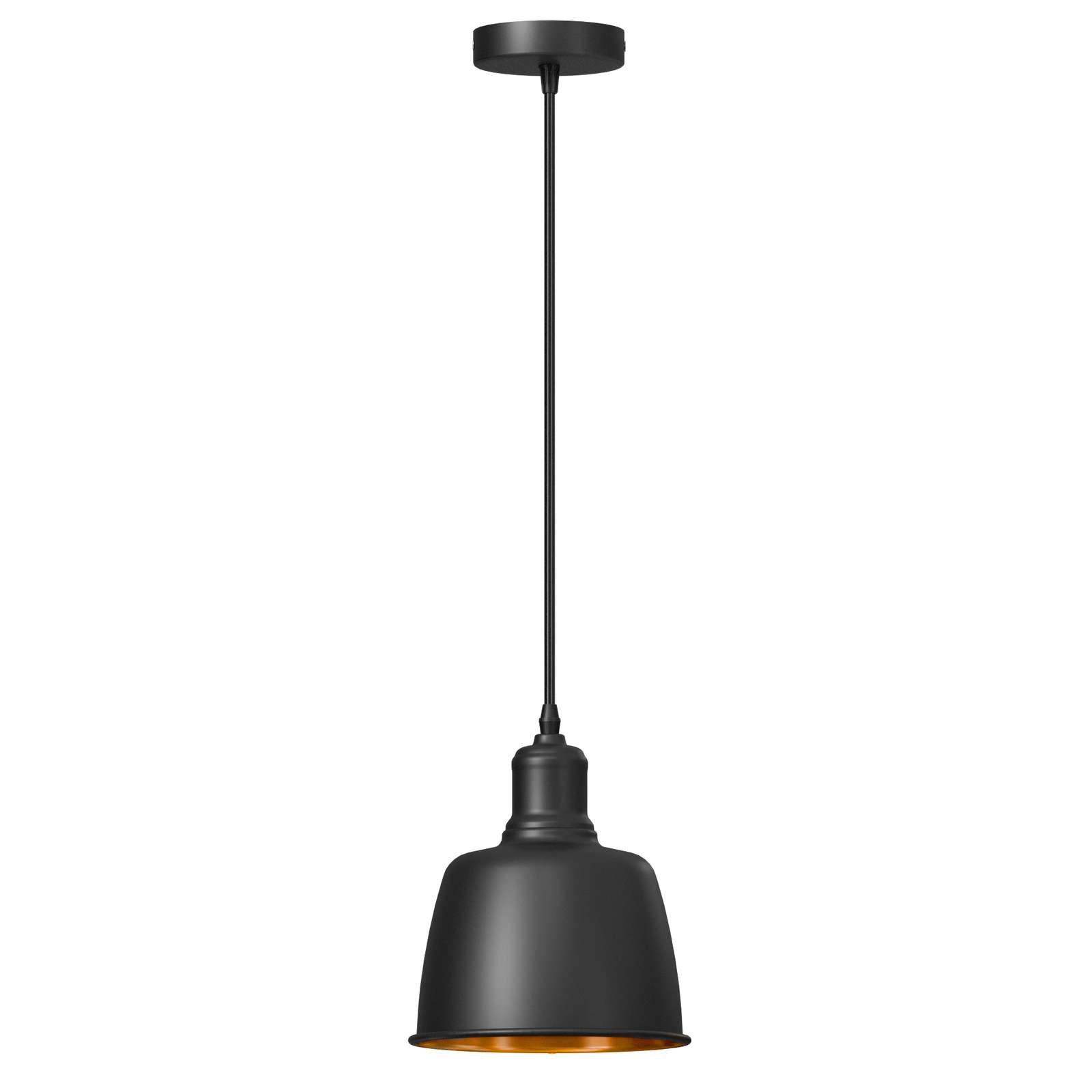 Borough Wharf Annesa 1 - Light Black Inner Gold Pendant | Wayfair.ie