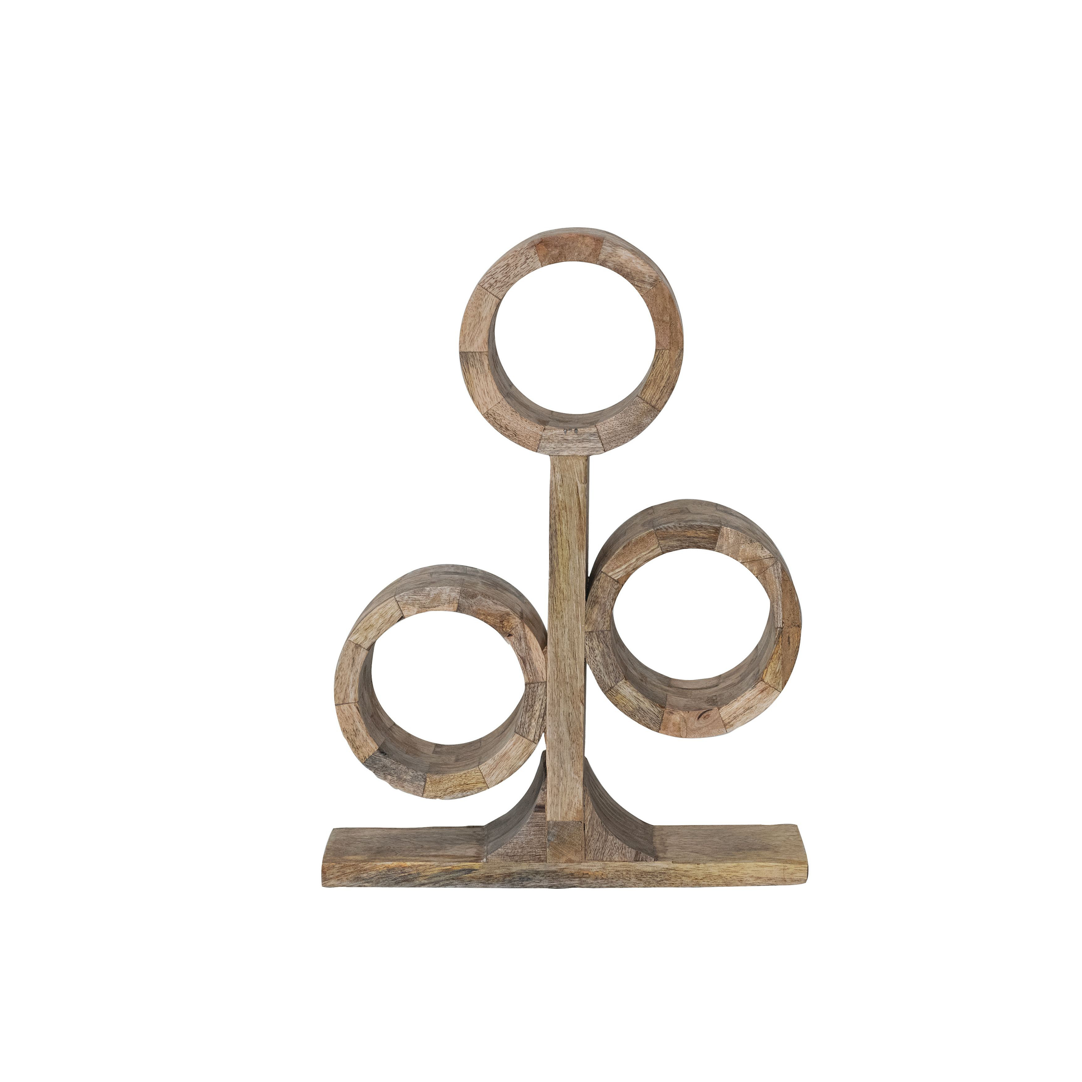 Bloomingville Mango Wood Circular Wine Rack | Perigold