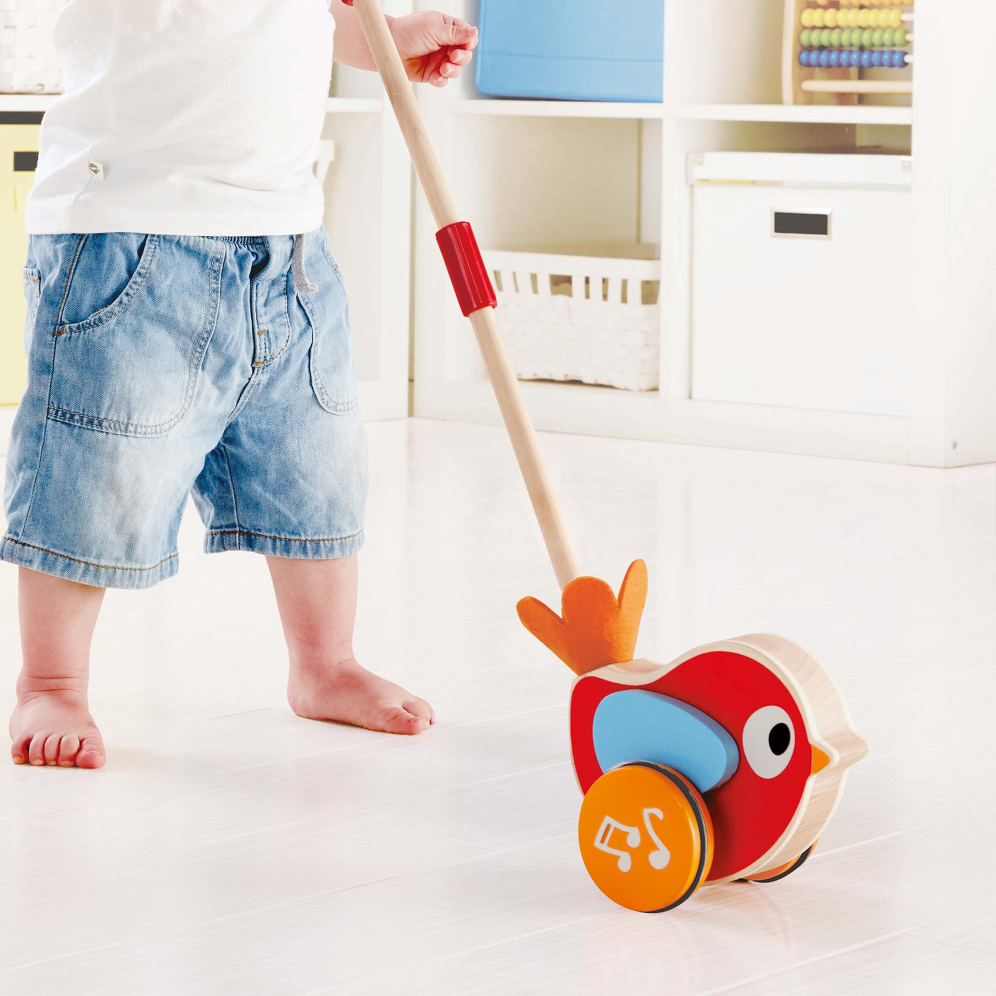 HaPe Walk A Long Bird Push Pull Toy | Wayfair
