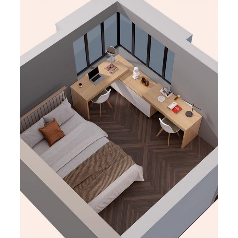 Corrigan Studio® Corner L-Shaped Workstation with Storage | Wayfair