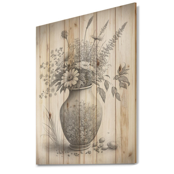 Red Barrel Studio® Nature morte au crayon noir et blanc monochrome III ...