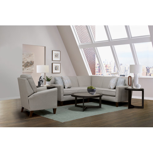 Latitude Run® Wyly 86" Corner Sectional in Revolution Performance ...