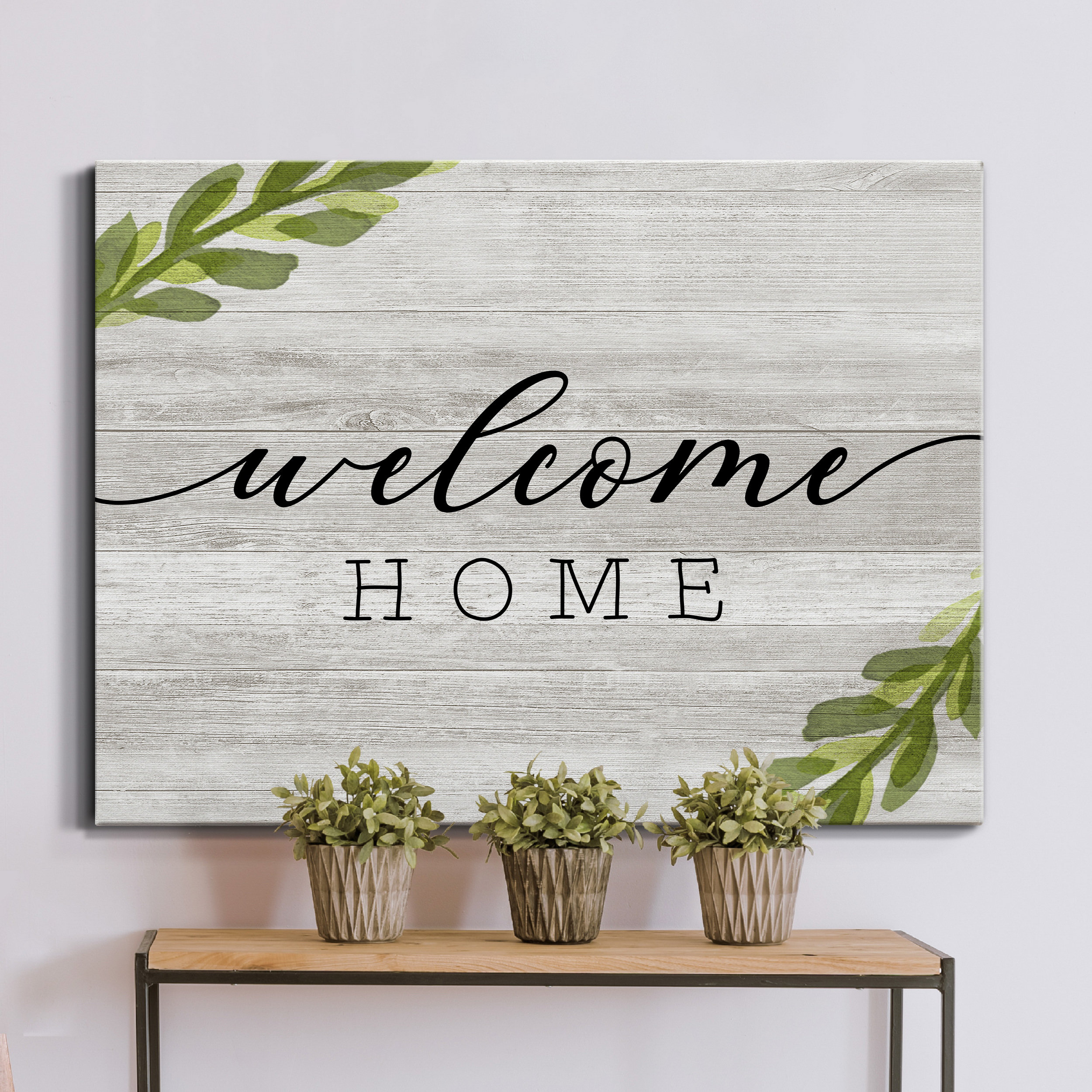 Winston Porter Welcome Home - Wrapped Canvas Print | Wayfair