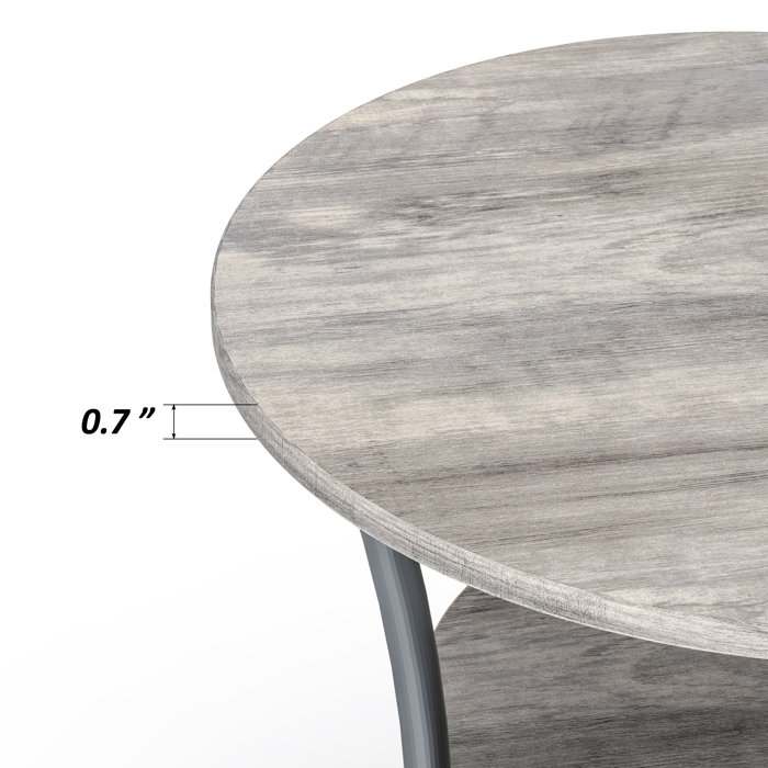 17 Stories Jalane Tall End Table with 2 USB Ports, 2 Power Outlets, and ...