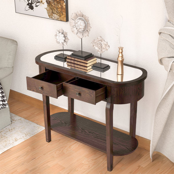 Red Barrel Studio® 40" Console Table and Mirror Set | Wayfair