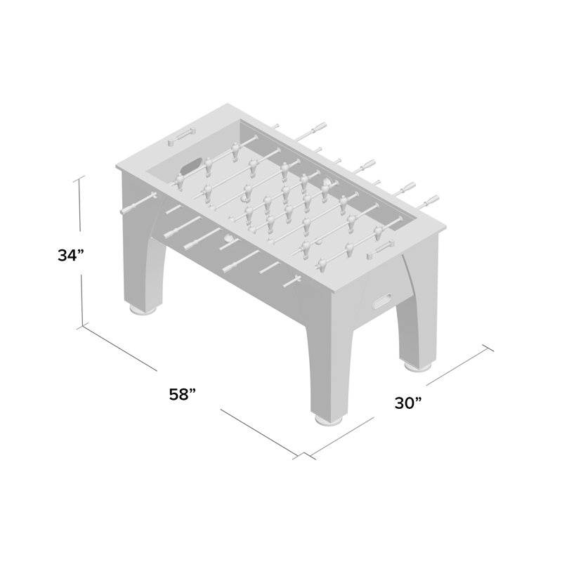 Barrington Billiards Company Barrington 58" Richmond Foosball Table ...