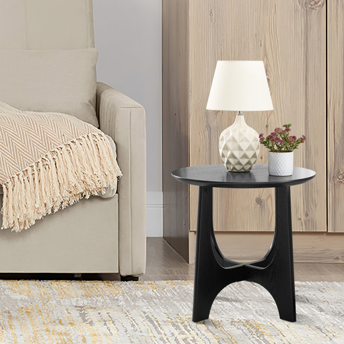 Red Barrel Studio® Dalke 24'' tall Cross Legs End Table | Wayfair