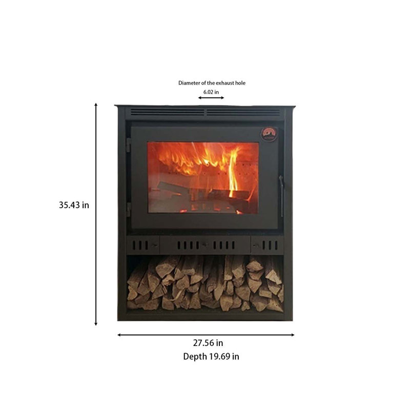 Hart Enjoy life Indoor real stove wood-burning stove | Wayfair