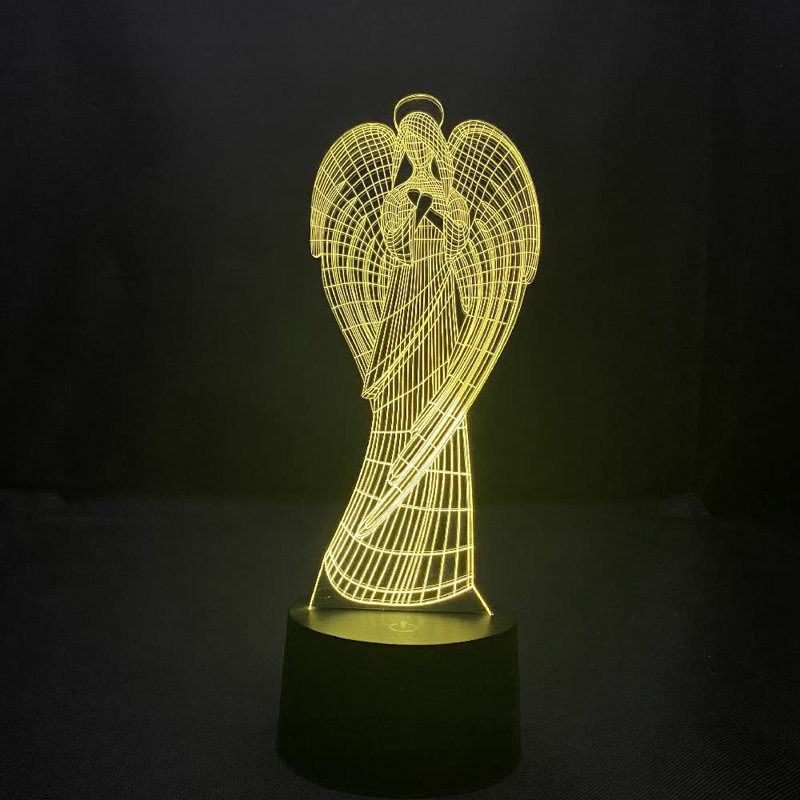REFISM 3D Angel Night Lights Remote Control | Wayfair