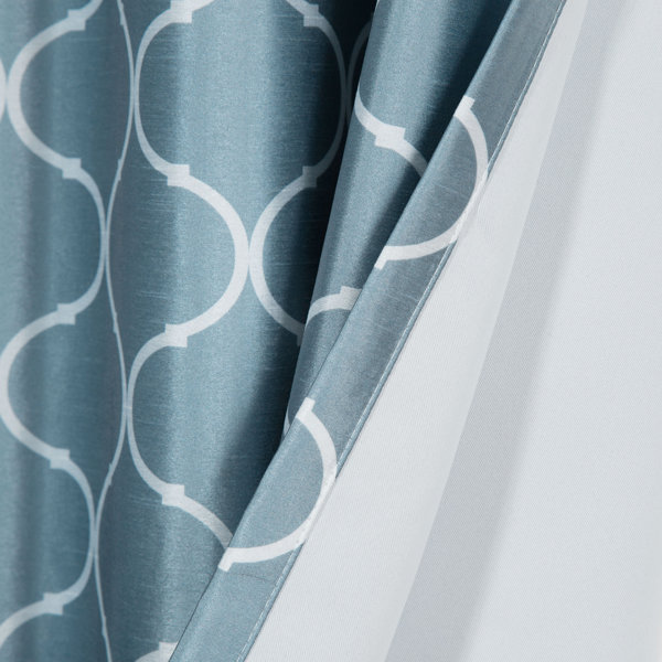 Winston Porter Cadel Geometric Blackout Thermal Single Curtain Panel ...