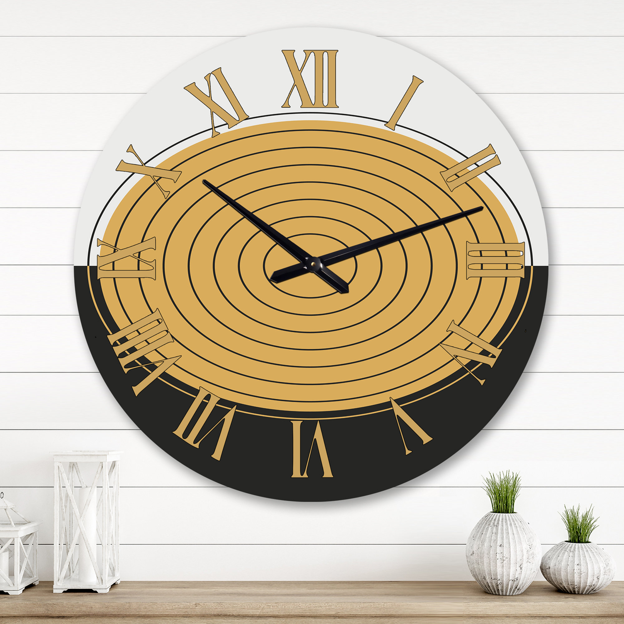 East Urban Home Minimalistic Abstract Designs In Retro Colours VIII ...