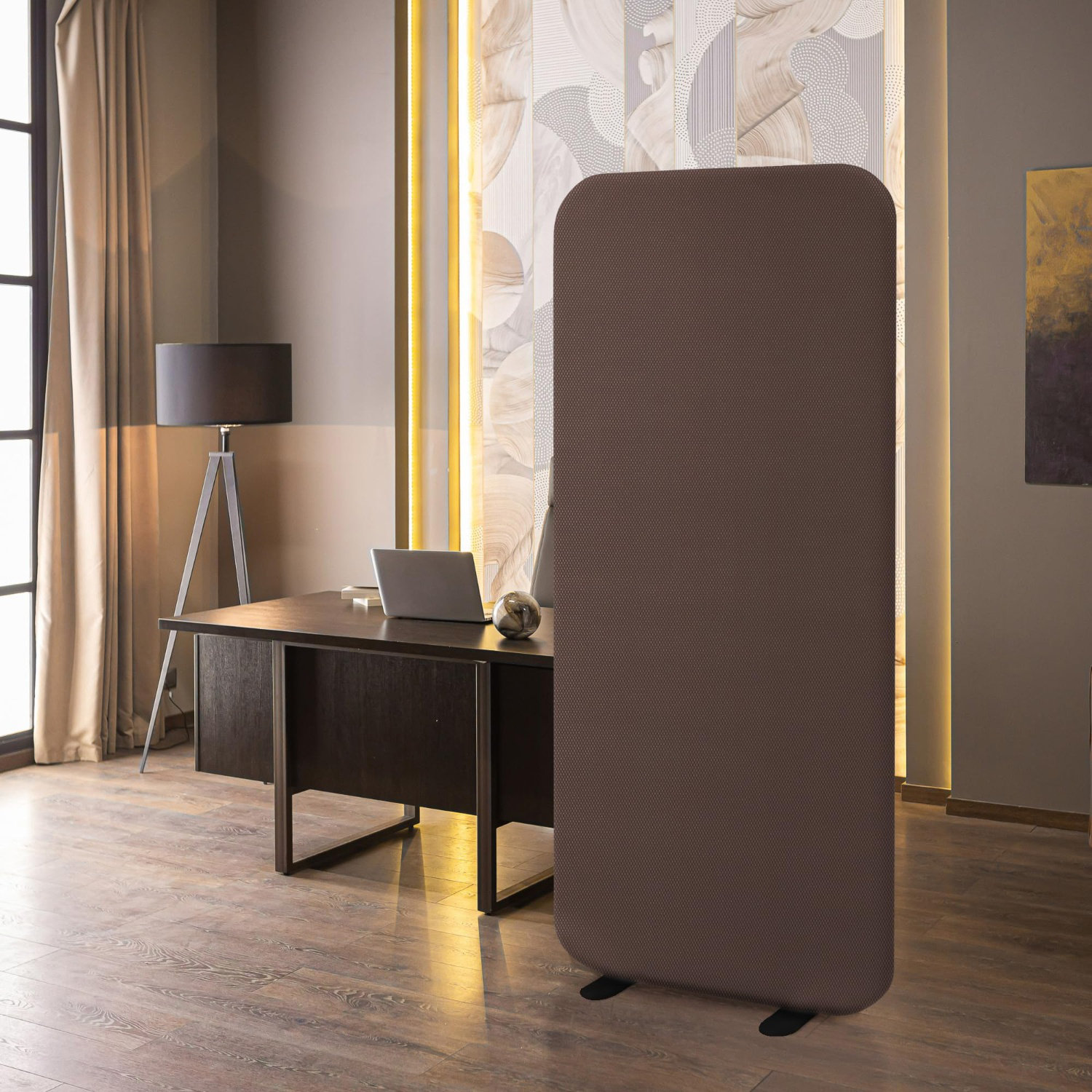 Orblue Freestanding Room Partition, Standing Privacy Divider Wall Panel ...