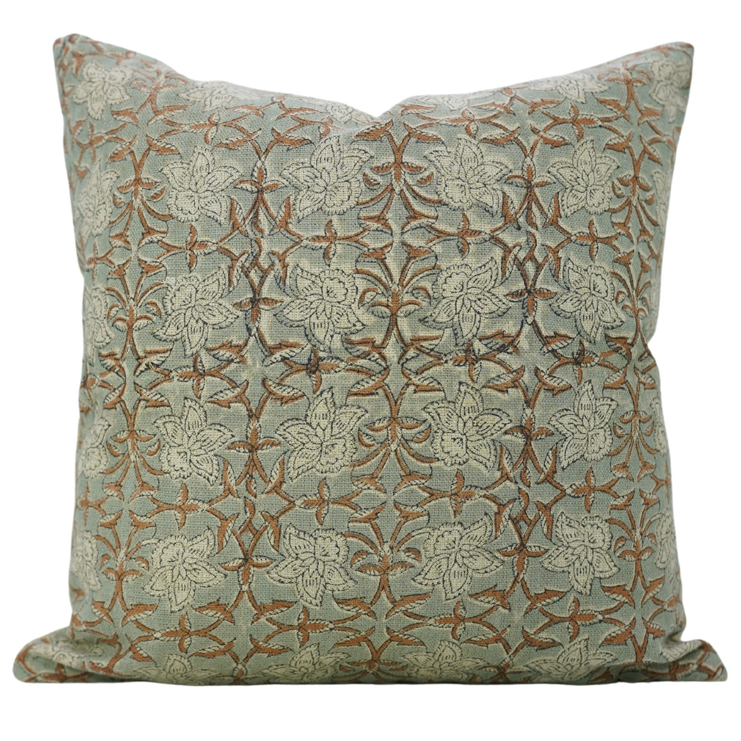 Fabdivine Block Print linen Pillowcase cushion Cover, Spring Summer ...