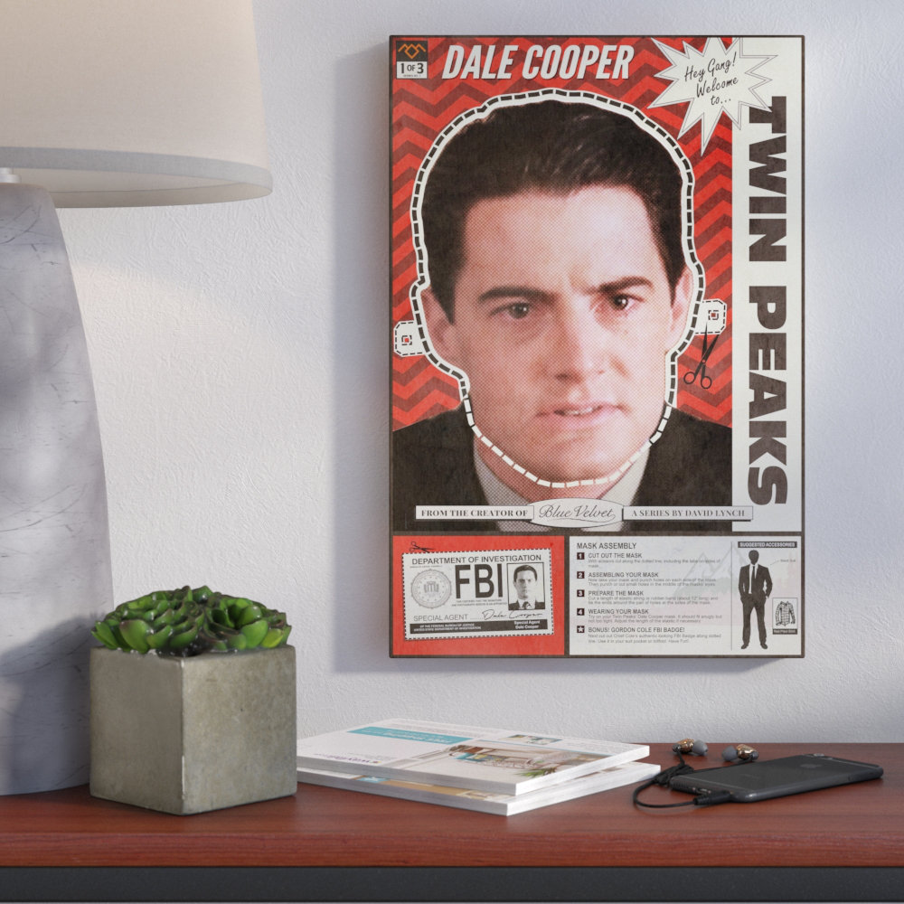 Ivy Bronx Cooper Mask by Dean Sauls - Graphic Art Print on Canvas ...