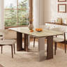 Hokku Designs Contemporary 7-piece Dining Set, Stone Rectangular Table ...