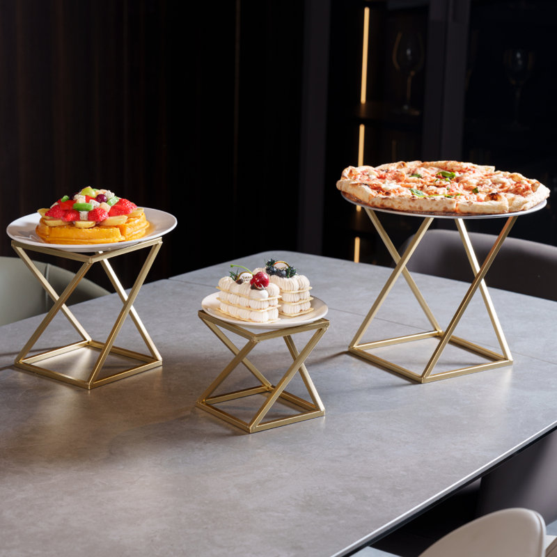 Mercer41 Saied Pizza Serving Dish Platter Tray Display Riser | Wayfair