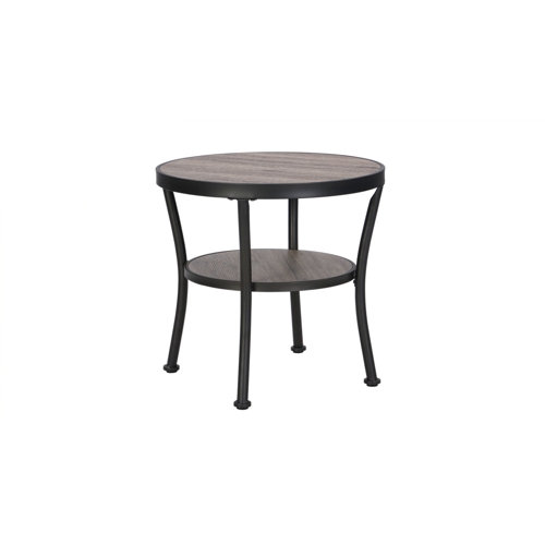 17 Stories Aderes Wood End Table with Storage & Reviews | Wayfair