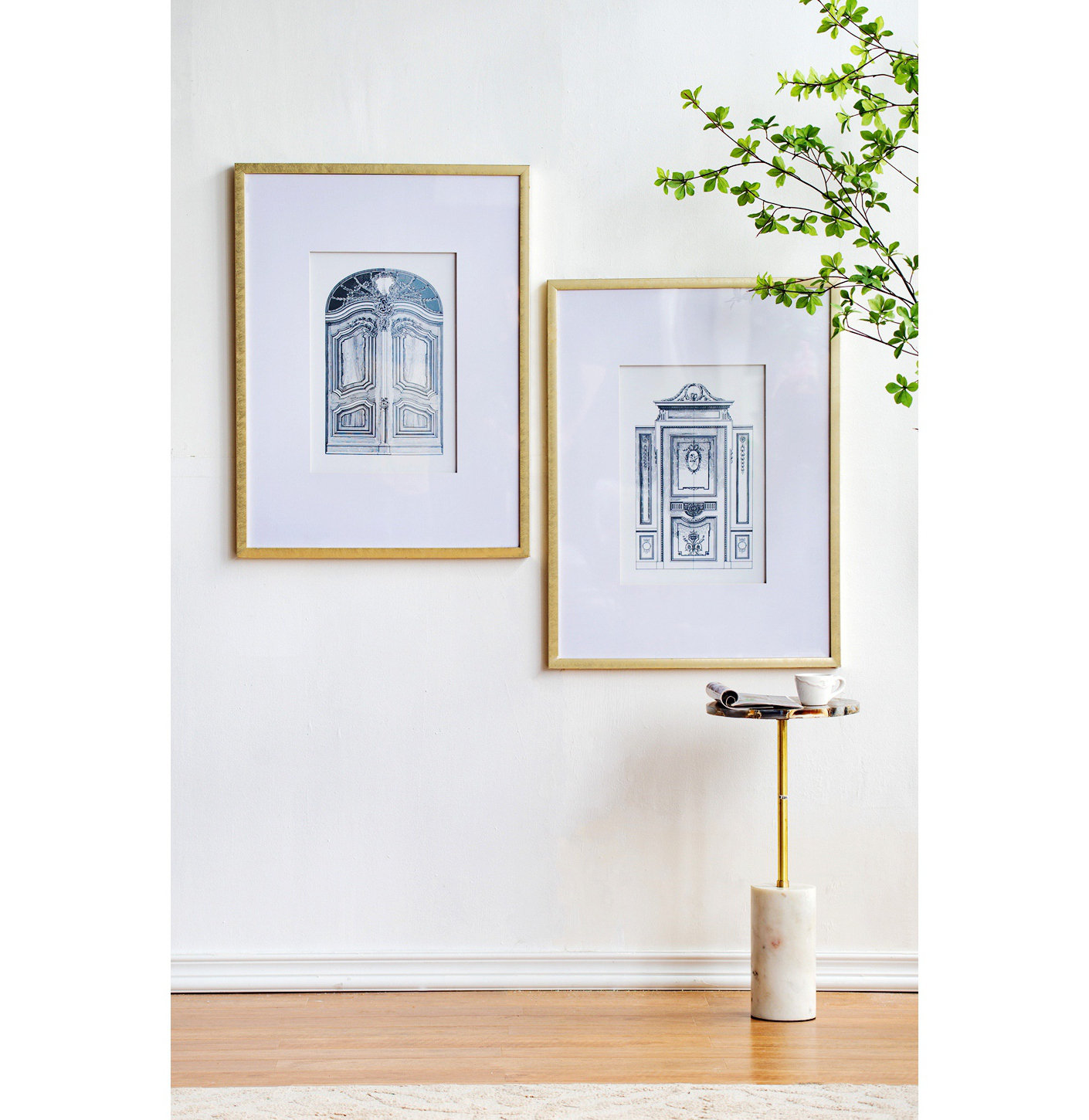 Ophelia & Co. Set Of 2 Fake Pencil Architectual Wall Art, Wall Decor ...