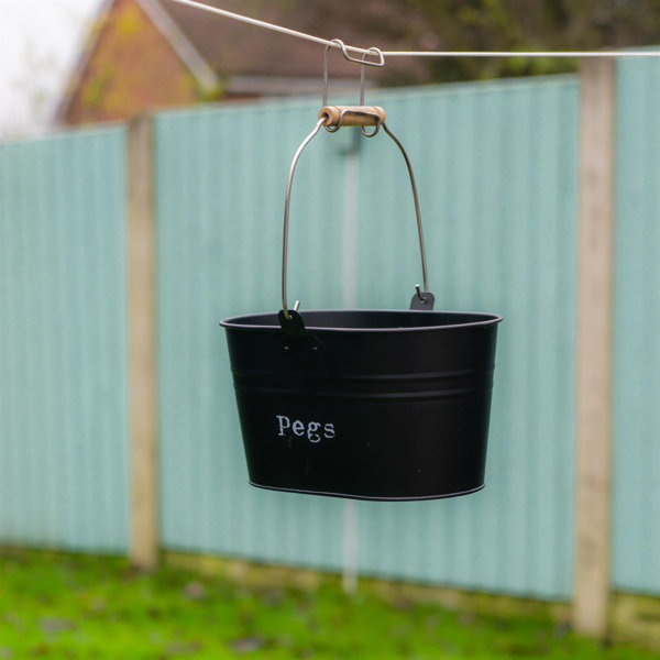 Harbour Housewares Vintage Metal Clothes Peg Bucket | Wayfair.co.uk