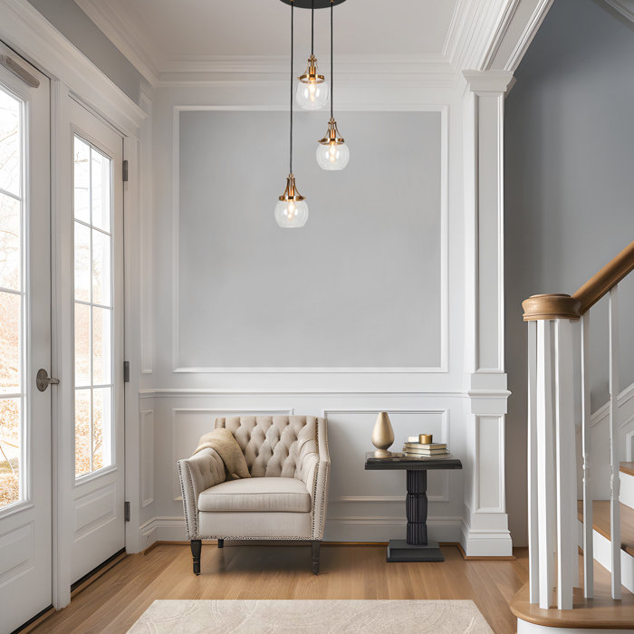 Mercer41 Loram 3 - Light Brass Pendant - Wayfair Canada