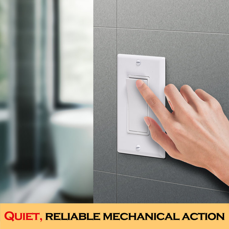 Energetic Lighting 15 Tamper Resistant 3-Way Rocker Light Switch | Wayfair