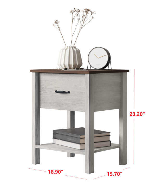 Lark Manor Aadhira End Table Set with Storage & Reviews | Wayfair