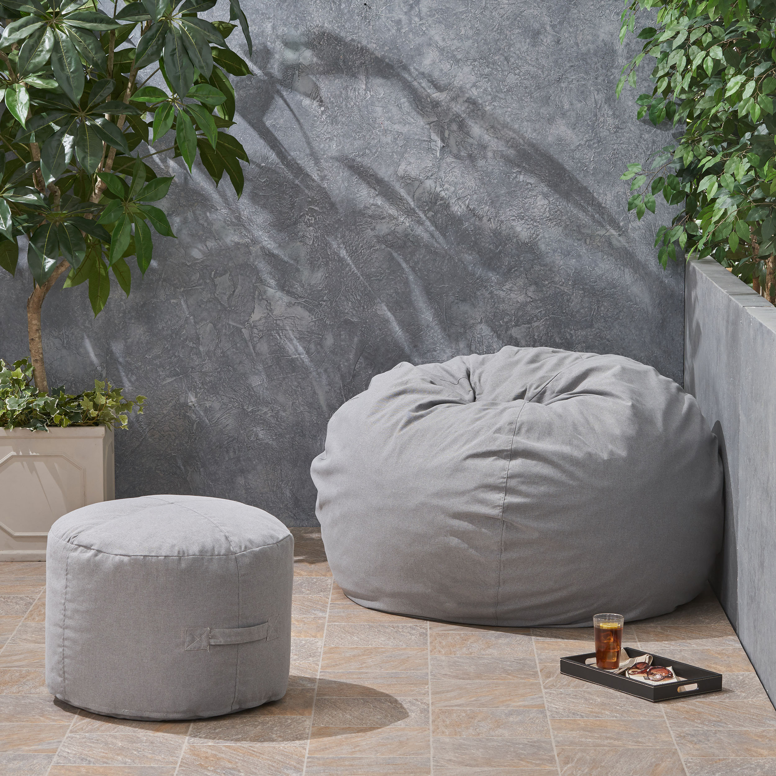 Bay Isle Home™ Large Outdoor Friendly Bean Bag Set | Wayfair