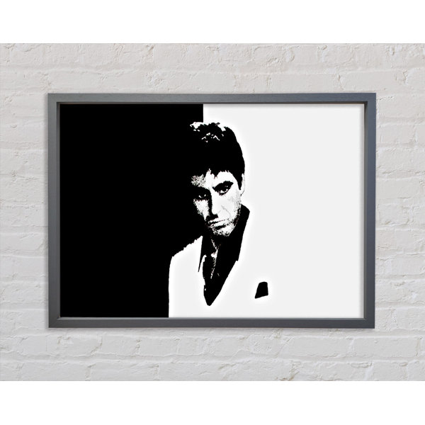 Bright Star Scarface B N W - Single Picture Frame Art Prints on Canvas ...