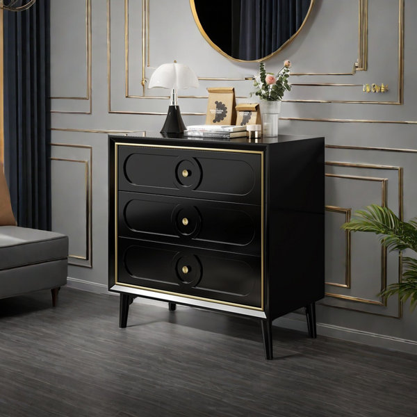 Liu's ink furniture Modern luxury extremely simple drawer accent chest ...