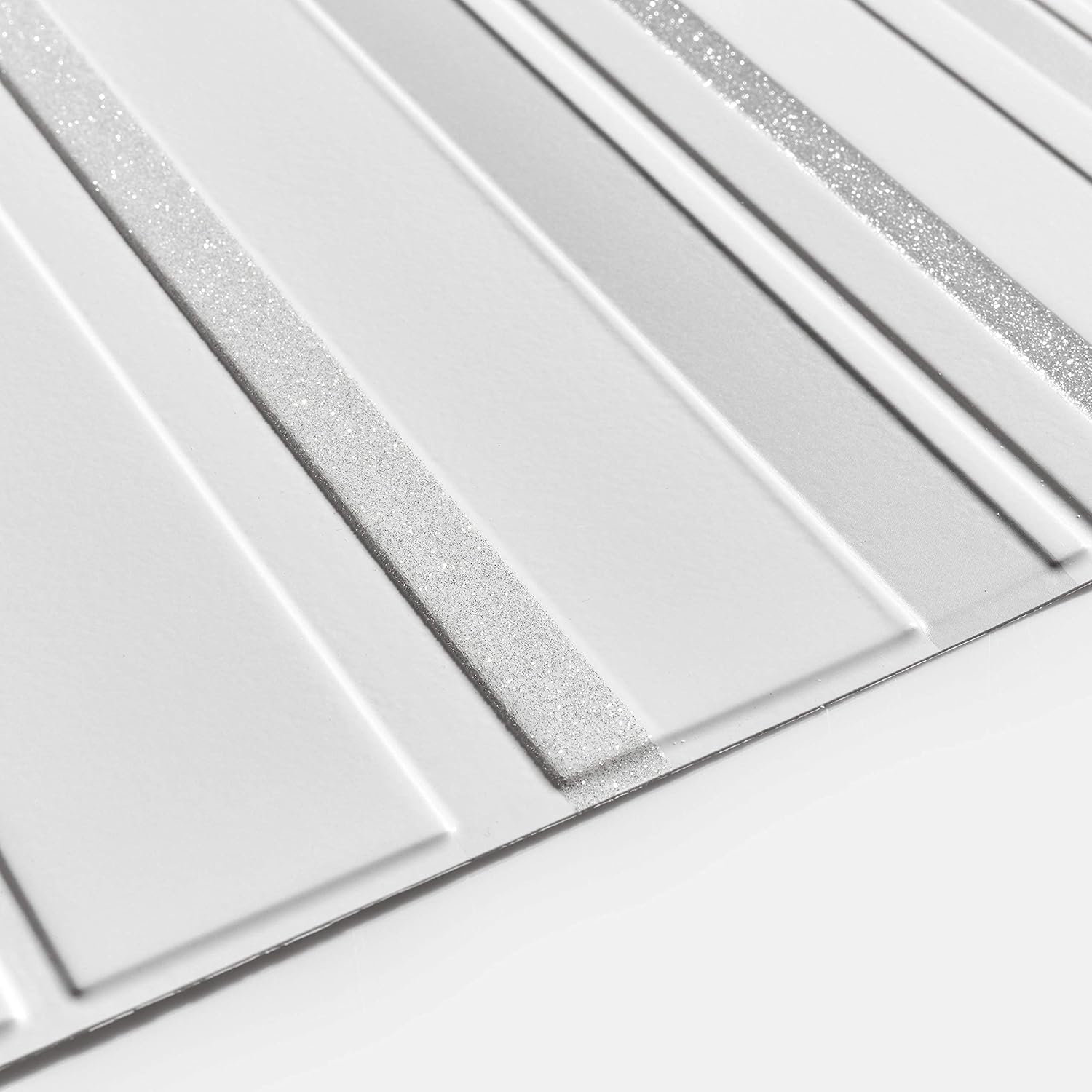 NOVECRAFTO 59 cm x 244 cm 3D Wall Panel in White | Wayfair.co.uk