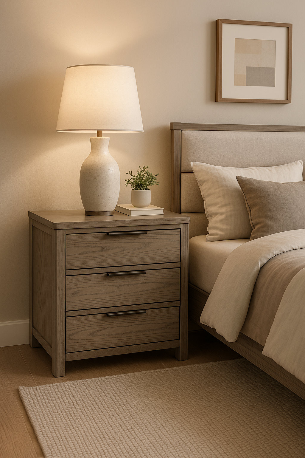 Astoria Grand Shamar 26"W 2-Drawer Night Stand | Wayfair