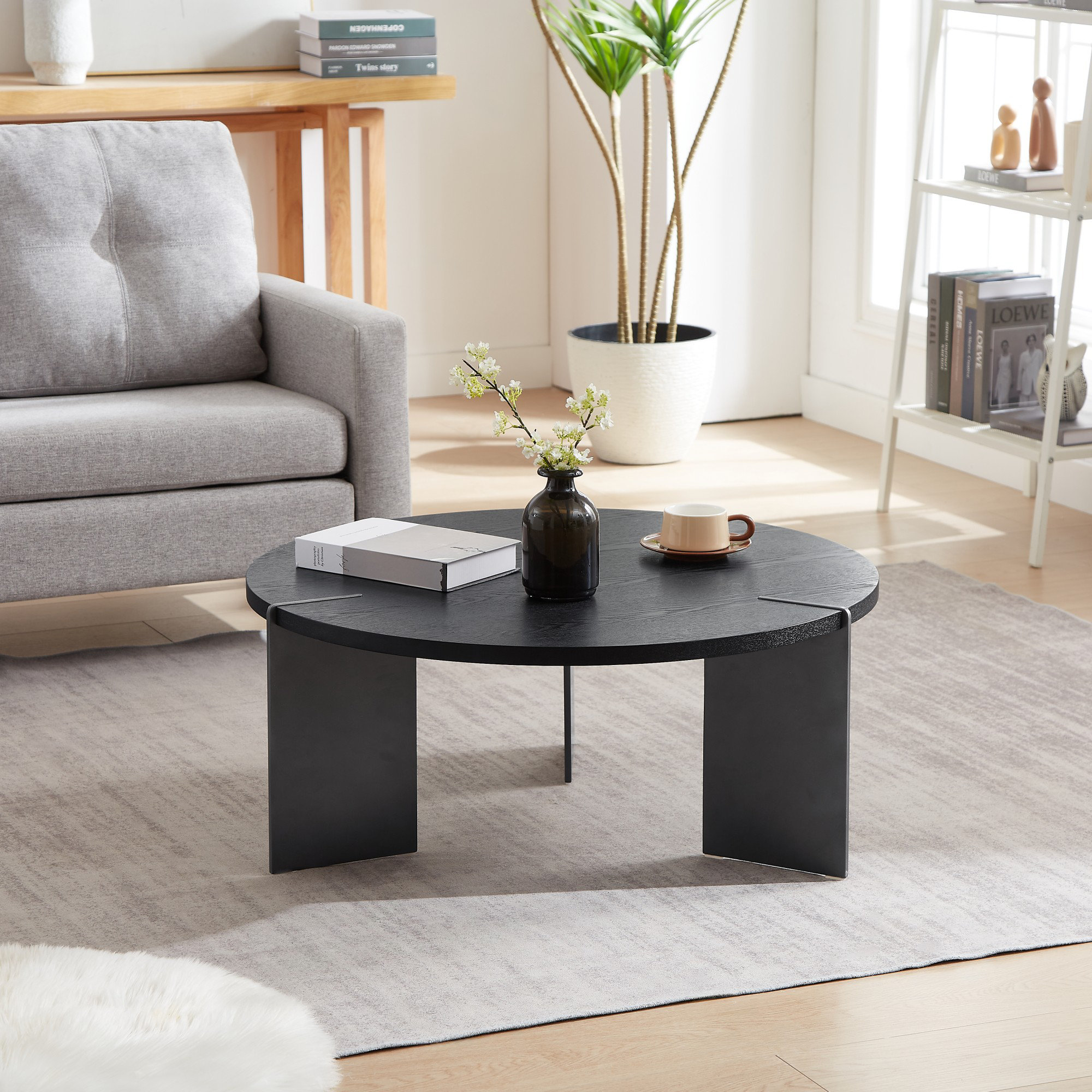 Millwood Pines Round coffee table Metel feet - Wayfair Canada